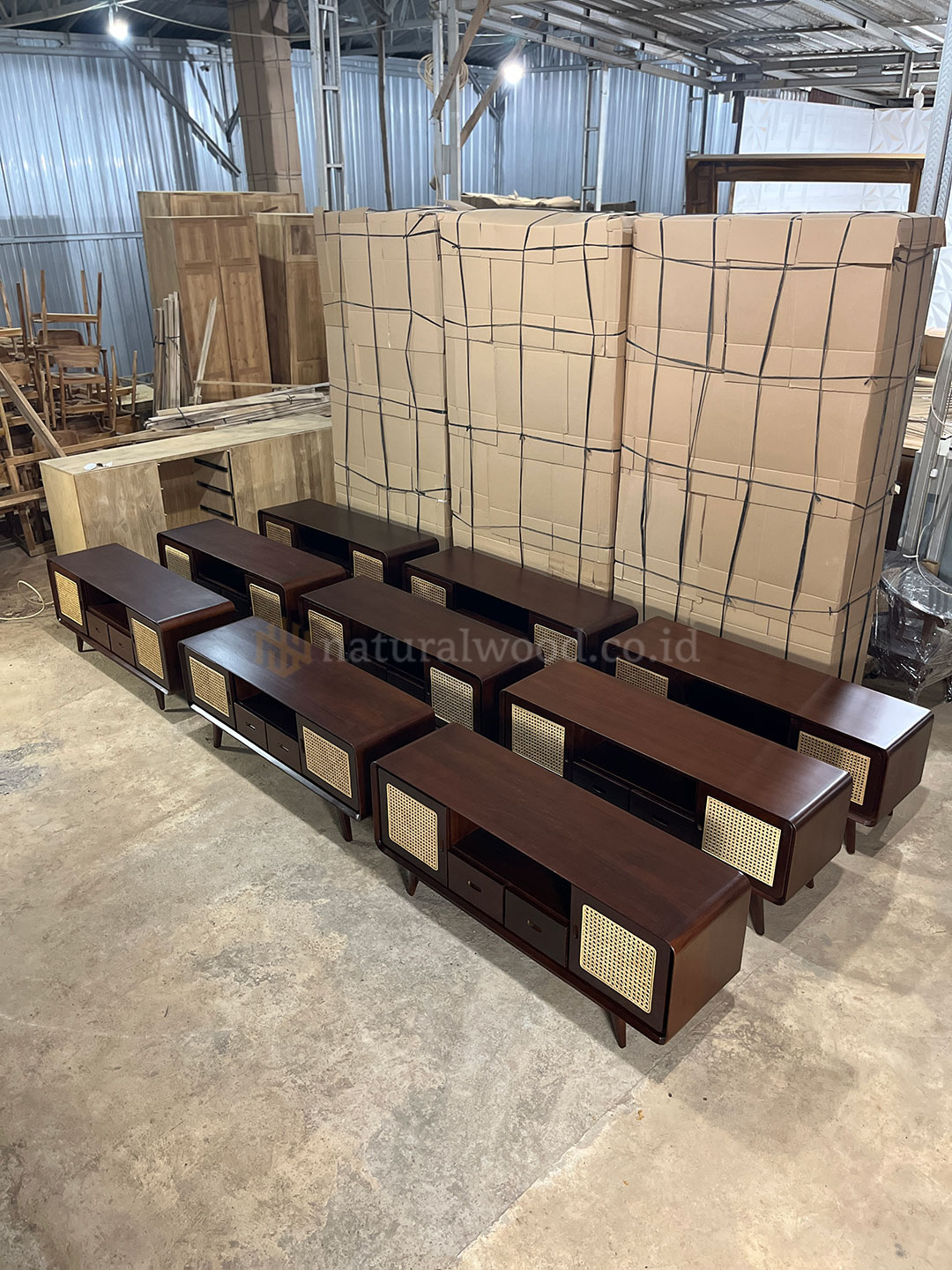 Buffet Meja Tv Retro Kayu Jati Klasik Minimalis